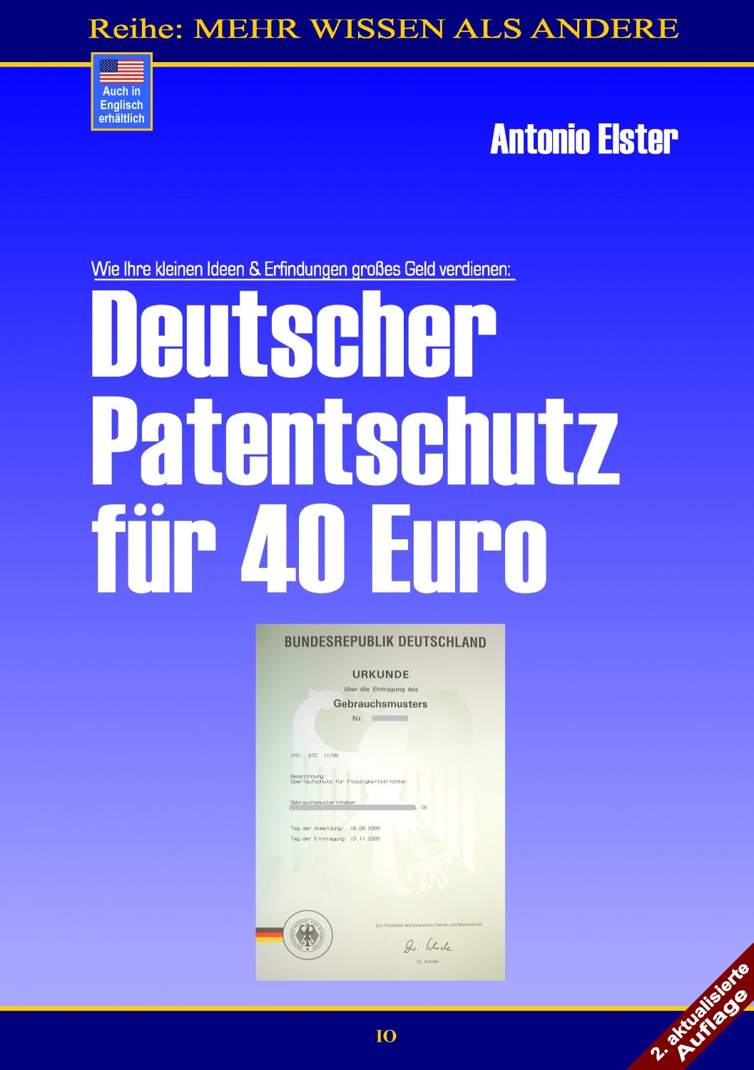 „Deutscher Patentschutz für 40 Euro: Wie Ihre kleinen Ideen …“ (Antonio ...