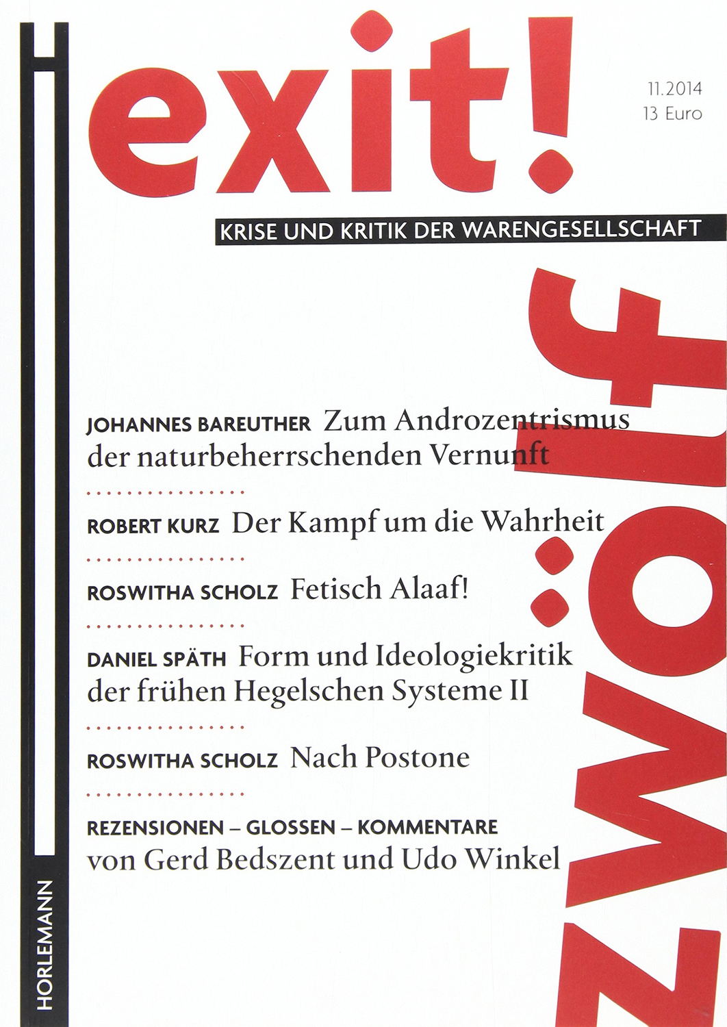 ISBN 9783895023743 "EXIT! 12 – Krise und Kritik der Warengesellschaft ...