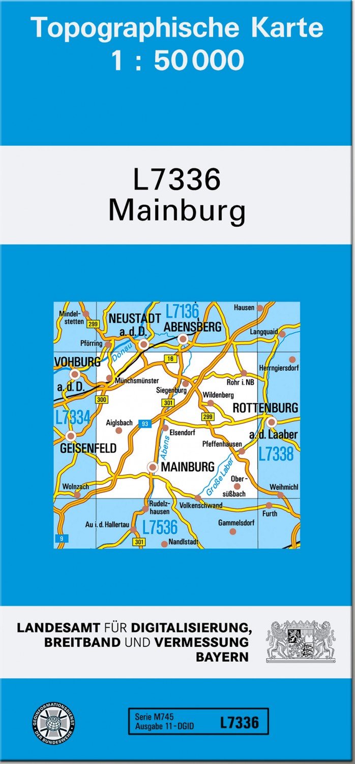 ISBN 9783899330465 "TK50 L7336 Mainburg - Topographische Karte 1:50000 ...